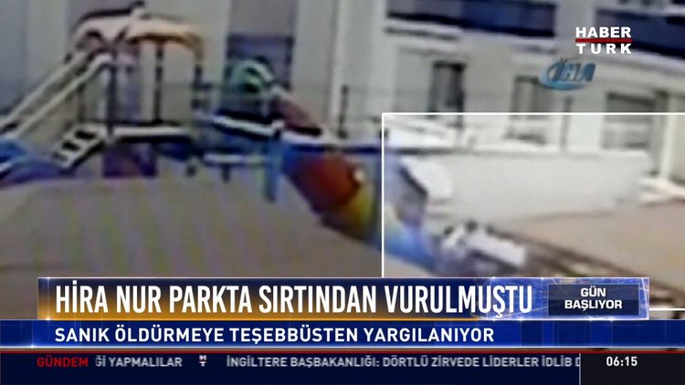 Hira Nur parkta sırtından vuruldu | Video