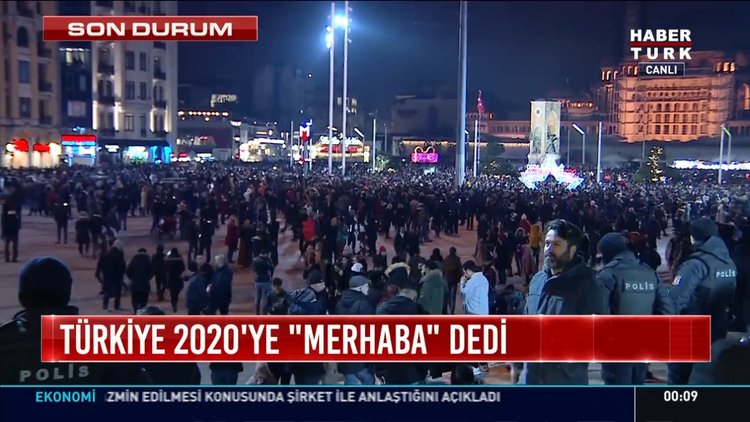 Türkiye 2020'ye 'Merhaba' dedi | Video