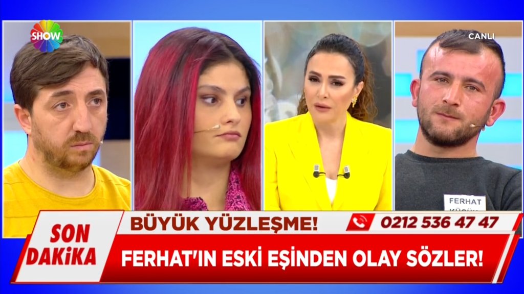 Ferhat'ın eski eşi canlı yayına bağlandı ve Ferhat hakkında şok ...