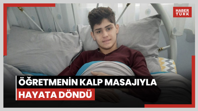 Sınıfta kalbi duran Salih, öğretmeninin kalp masajıyla yaşama döndü | Video