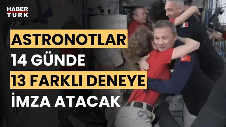 İlk Türk astronot Alper Gezeravcı Uluslararası Uzay İstasyonu'nda | Video