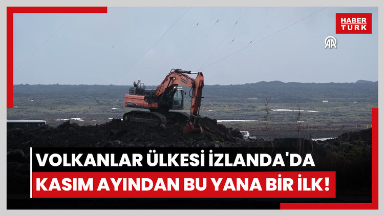 Volkanlar ülkesi İzlanda'da Kasım ayından bu yana bir ilk! | Video
