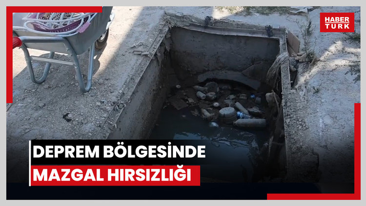 Deprem bölgesinde mazgal hırsızlığı | Video